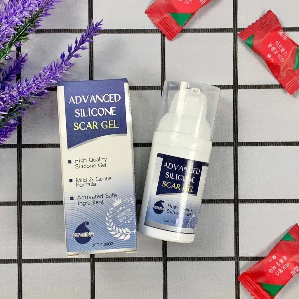 Gel to flatten keloid scars, burn scars, large cesarean section scars ...