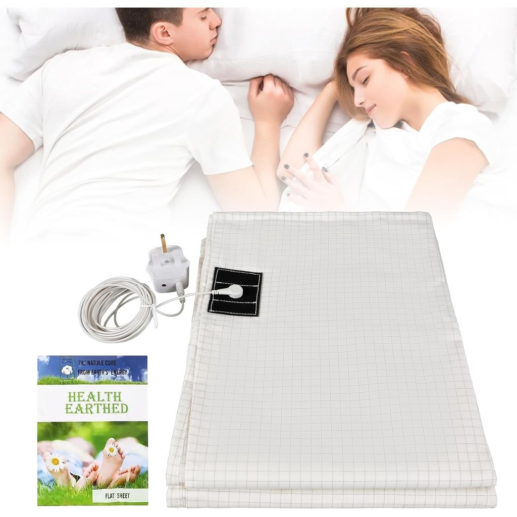 Grounding Mat Earthing, Grounding Bed Sheet with 10% Silver Fiber & 90% ...