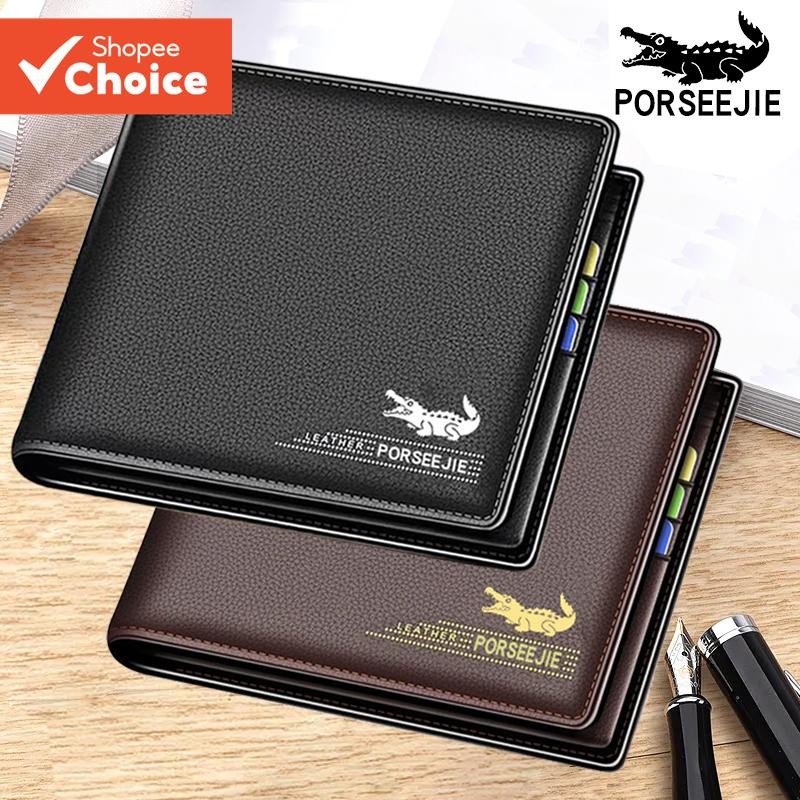 Men's Short Wallet | Stylish Leather Card Holder & Driving License Case ...
