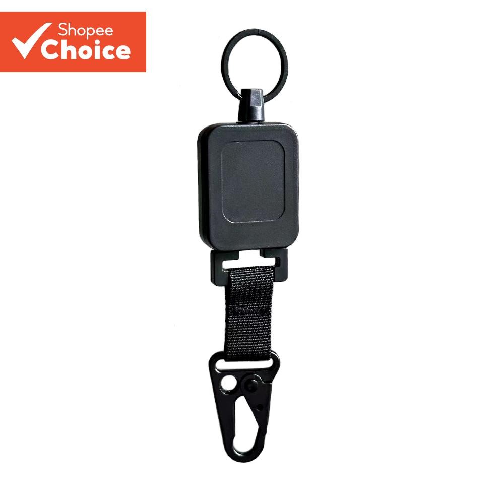 Steel Wire Easy Pull Buckle High Resilience Retractable Buckle Keychain ...