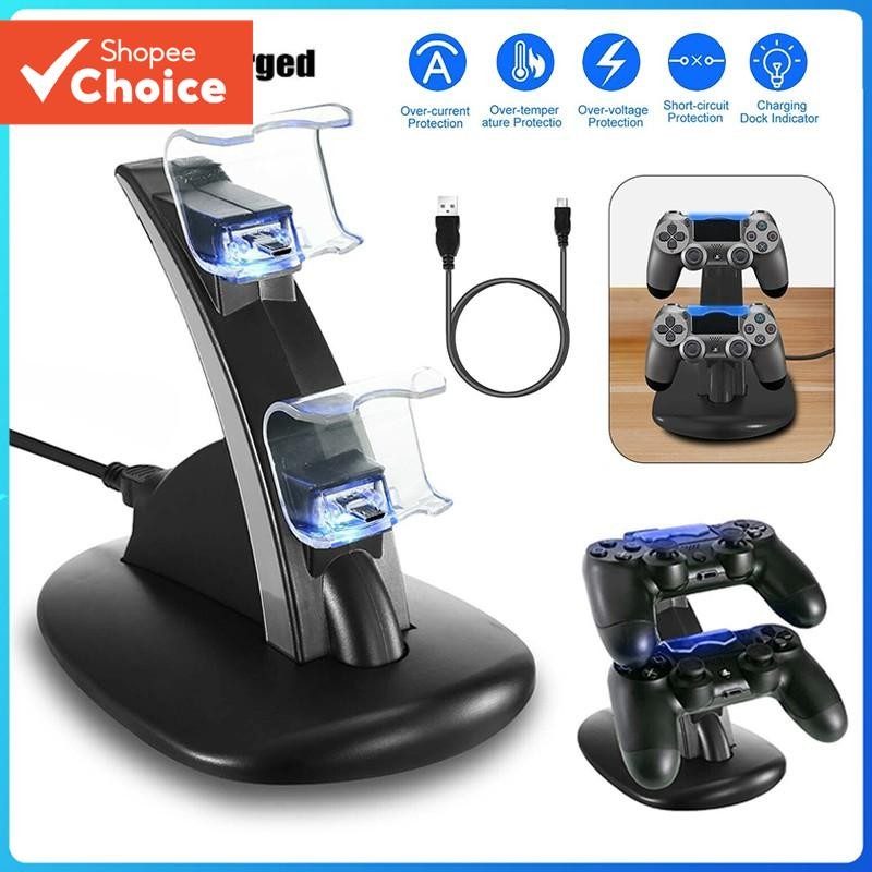 Dual Controller Stand Charger DualShock Charging Station with LED for ...