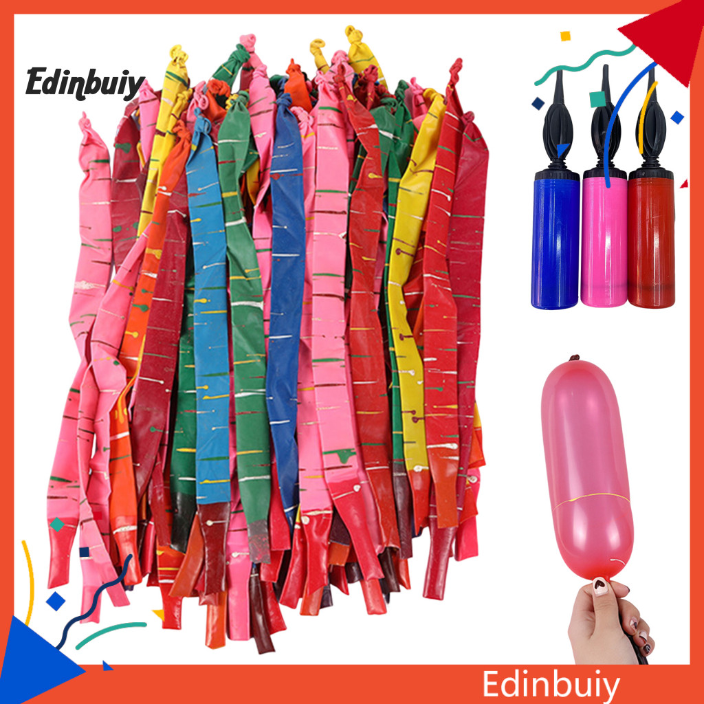 EDI Latex Rocket Balloons Rocket Balloon Set 100 Pcs Colorful Rocket ...