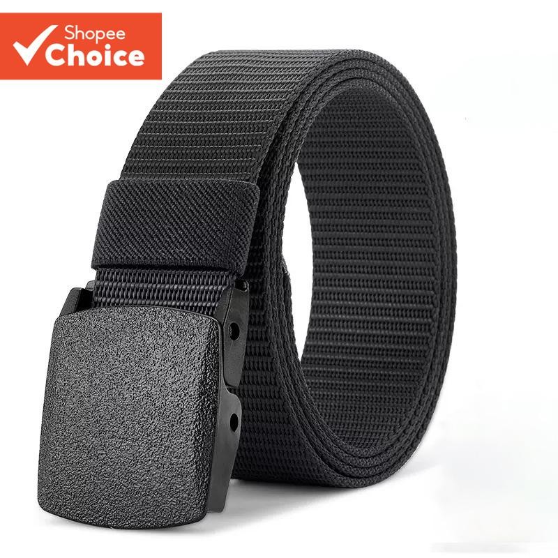 Men's Breathable Nylon Belt - Adjustable Snap Lock Buckle for Casual ...