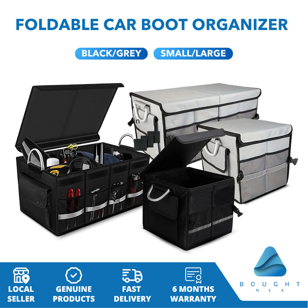 Foldable Car Boot Organizer - Waterproof, Spacious, Durable Material ...