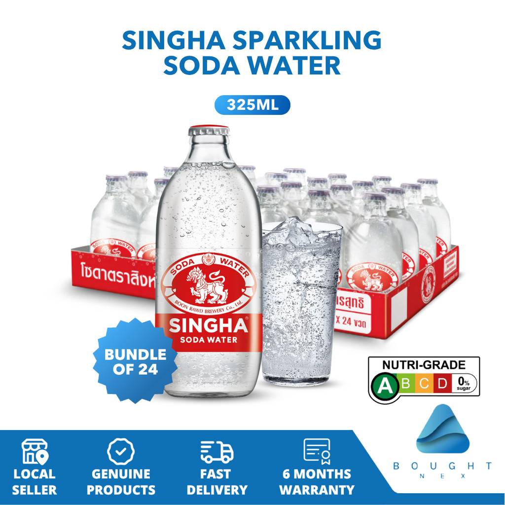 [Bundle of 24] Singha Sparkling Soda Water 325ml – Refreshing ...
