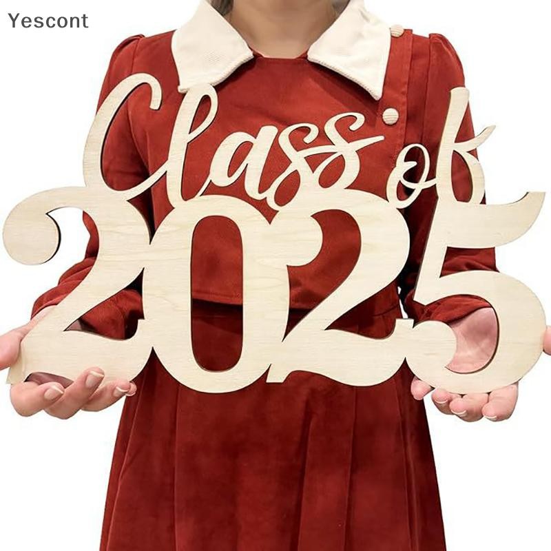 YST Class Of 2025 Wooden Sign Graduation Party Decorations 2025 White ...