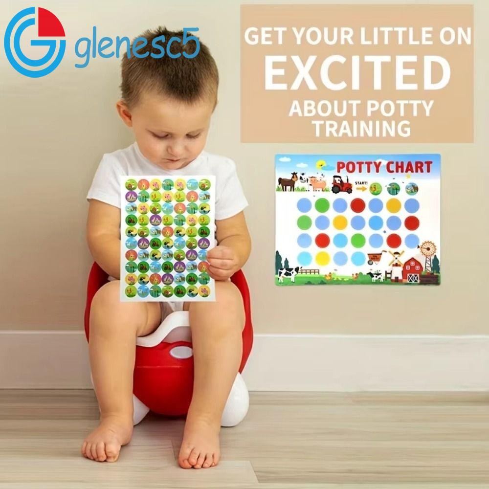 GLENES Toilet Habits Reward Stickers, Montessori Training Sticker ...
