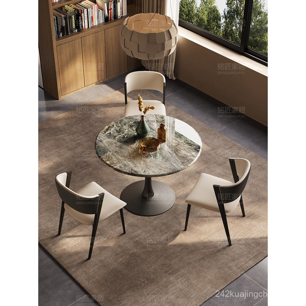 Luxury Ultra Crystal Stone Small Round Table Reception Meeting Table ...