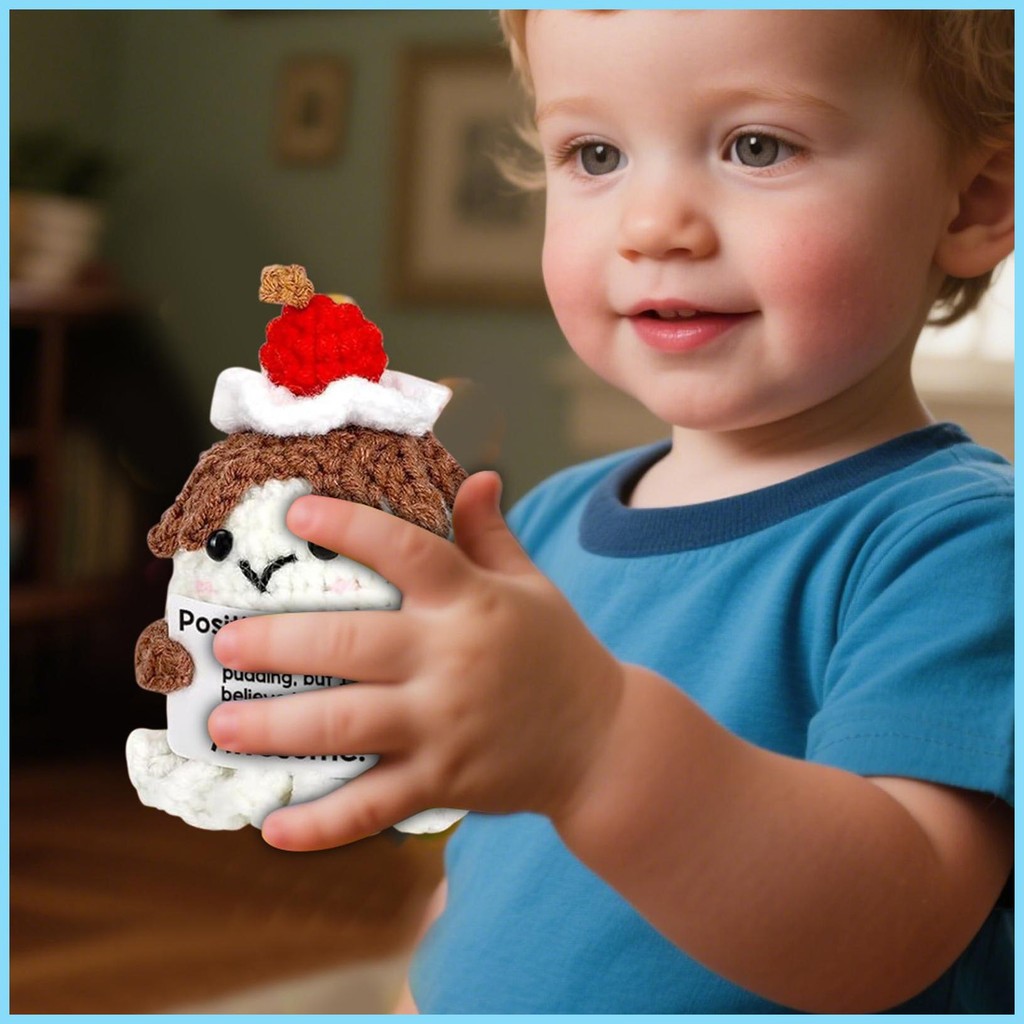 Crochet Emotional Support Cute Positive Crochet with Encouragement ...