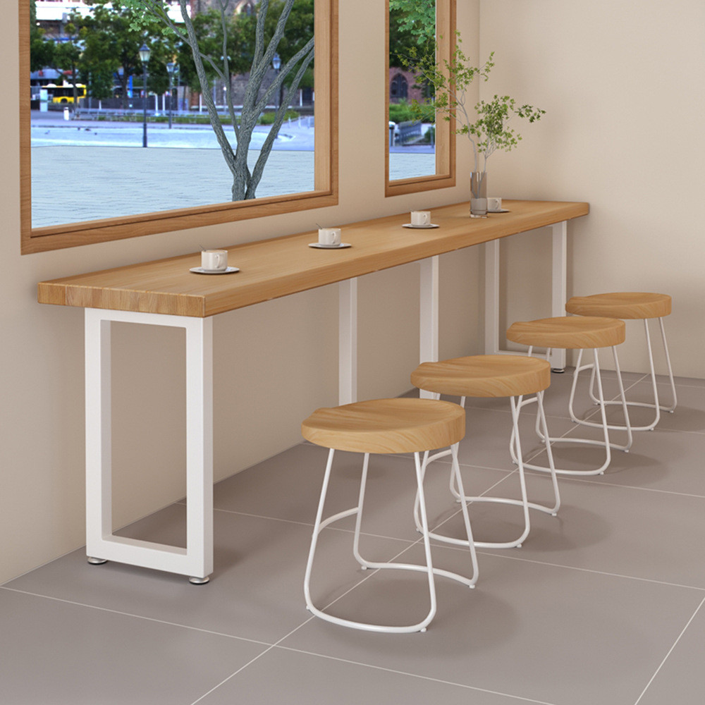 Industrial Style Snack Bar Low Table Dining Chair1213Narrow Wall ...