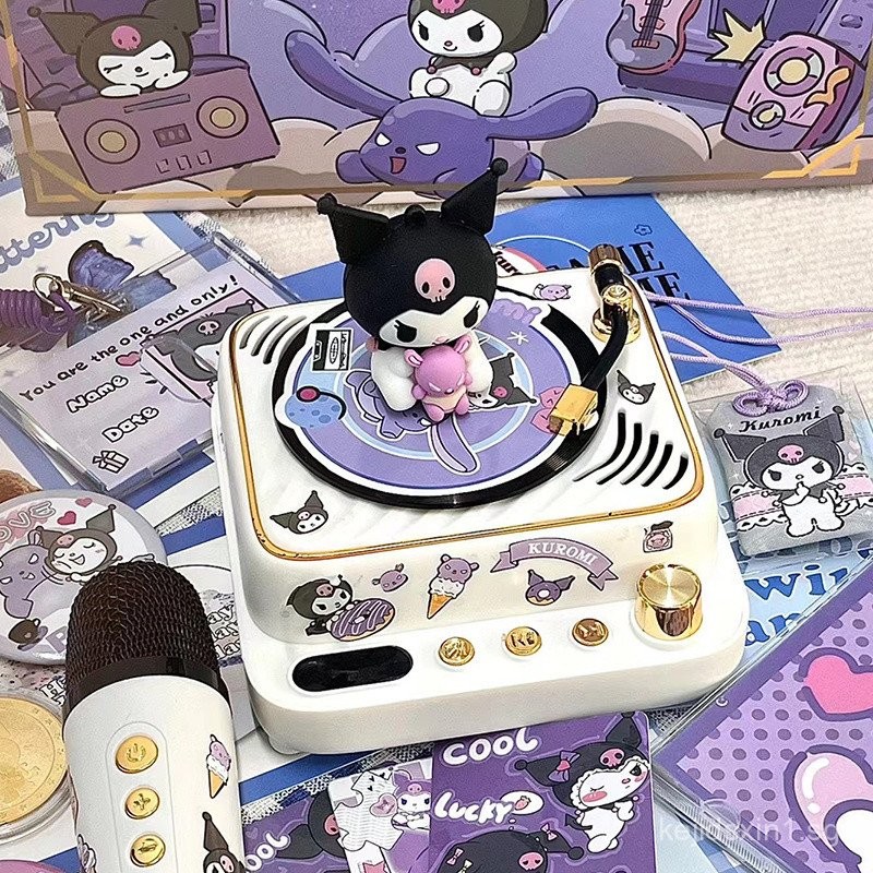 Kuromi Record Player Bluetooth Speaker with Integrated Microphone k ...