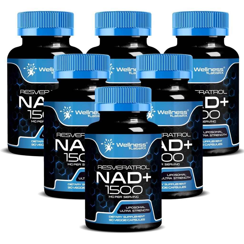 NAD Supplement, 1500mg - Liposomal NAD+ Supplement with Resveratrol ...