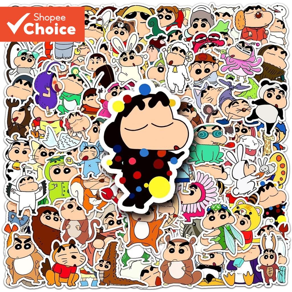 100PCS Crayon Shin-chan Stickers - Waterproof Vinyl Decals for Laptop ...