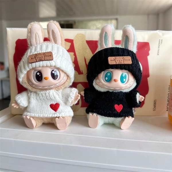 labubu accessories labubu clothes 17cm Rab Cloth Doll Coat Cute Winter ...