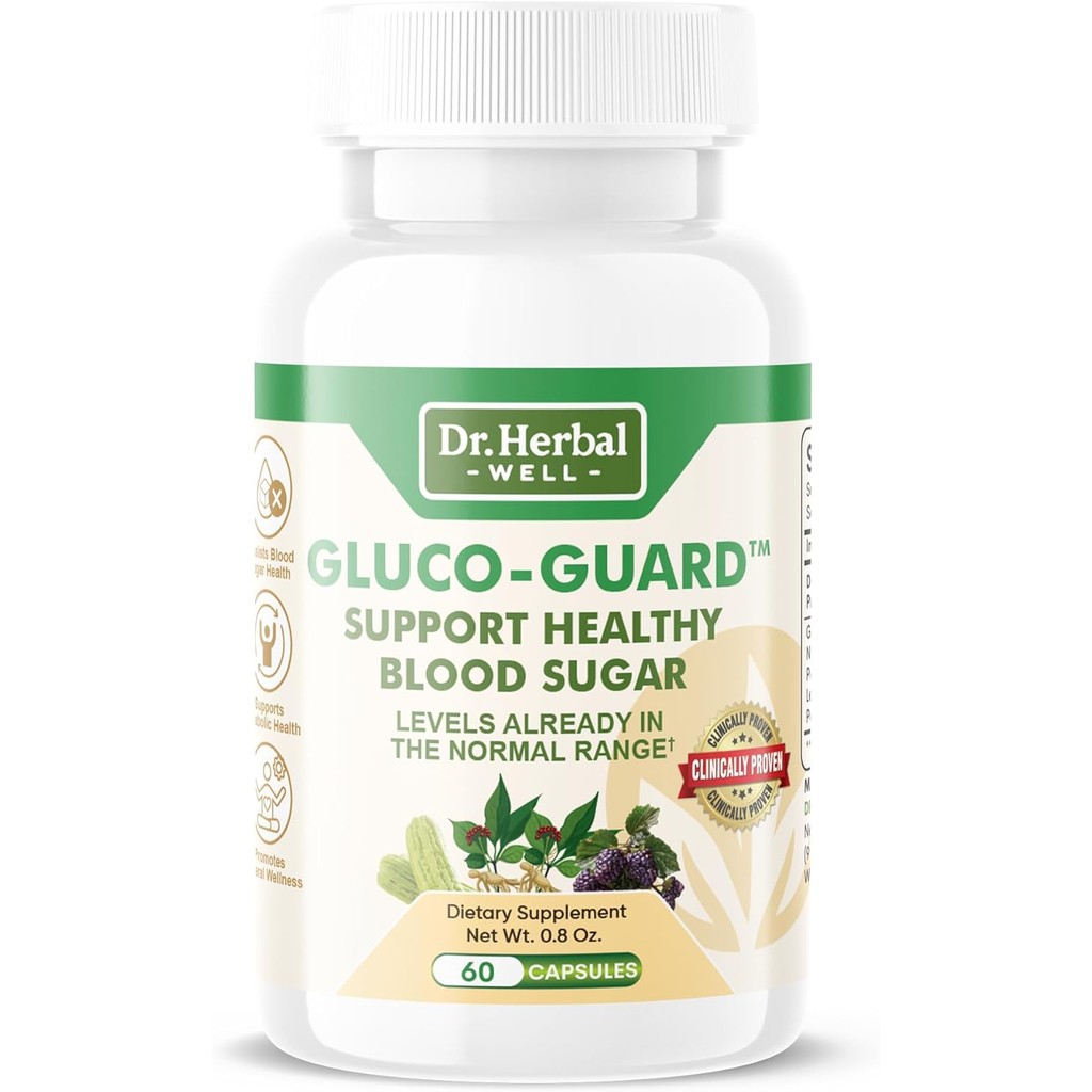 Gluco-Guard with Ginseng Plus Supplement Supports Healthy Blood Sugar ...