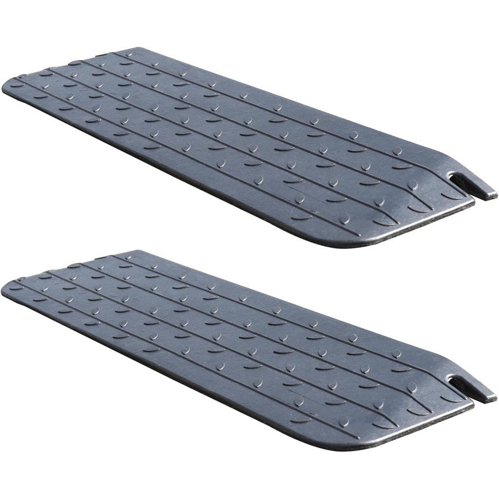 OrangeStar Rubber Threshold Ramp for Doorways, 1.5" Rise Non-Slip ...