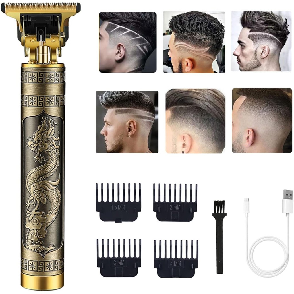 Men's Hair Clipper,Cordless Electric Hair Clipper Rechargeable Beard ...
