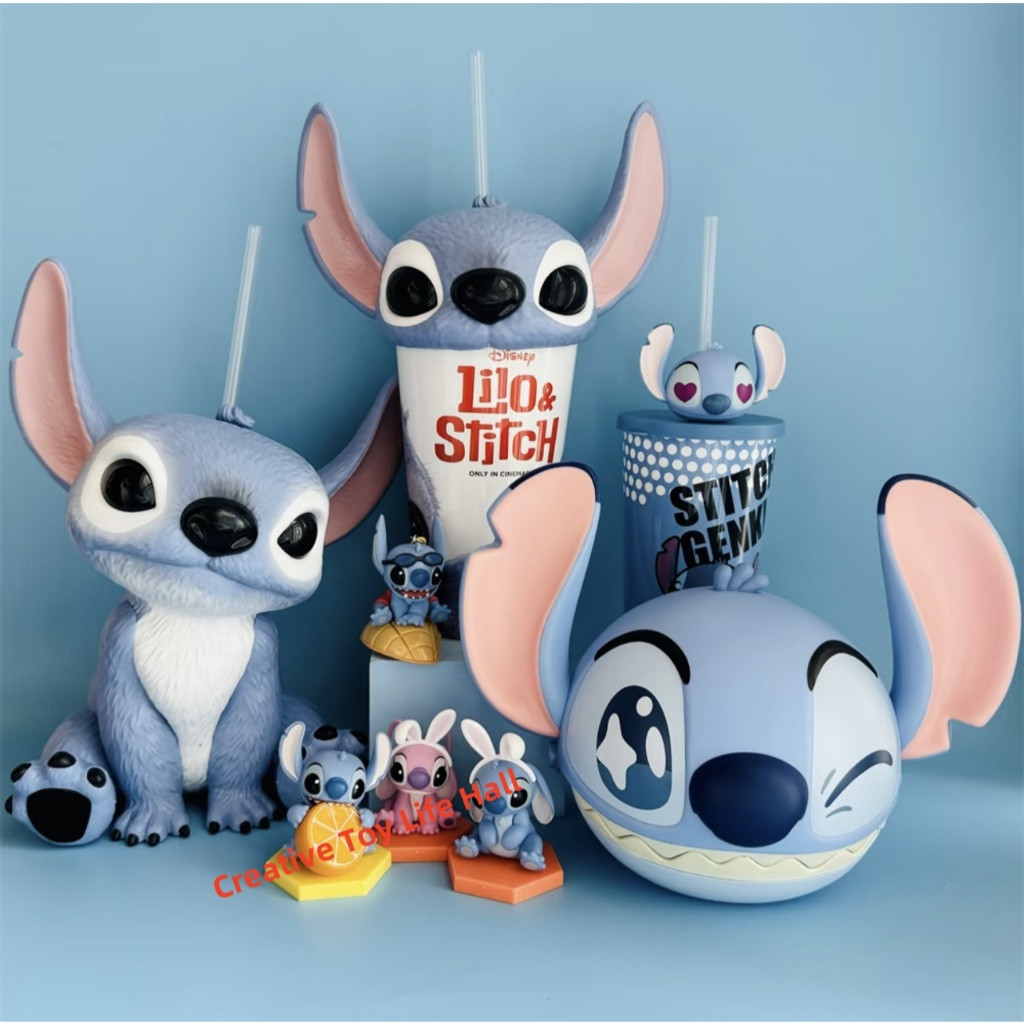 2025 Lilo & Stitch movie around water cup straw bucket popcorn bucket ...