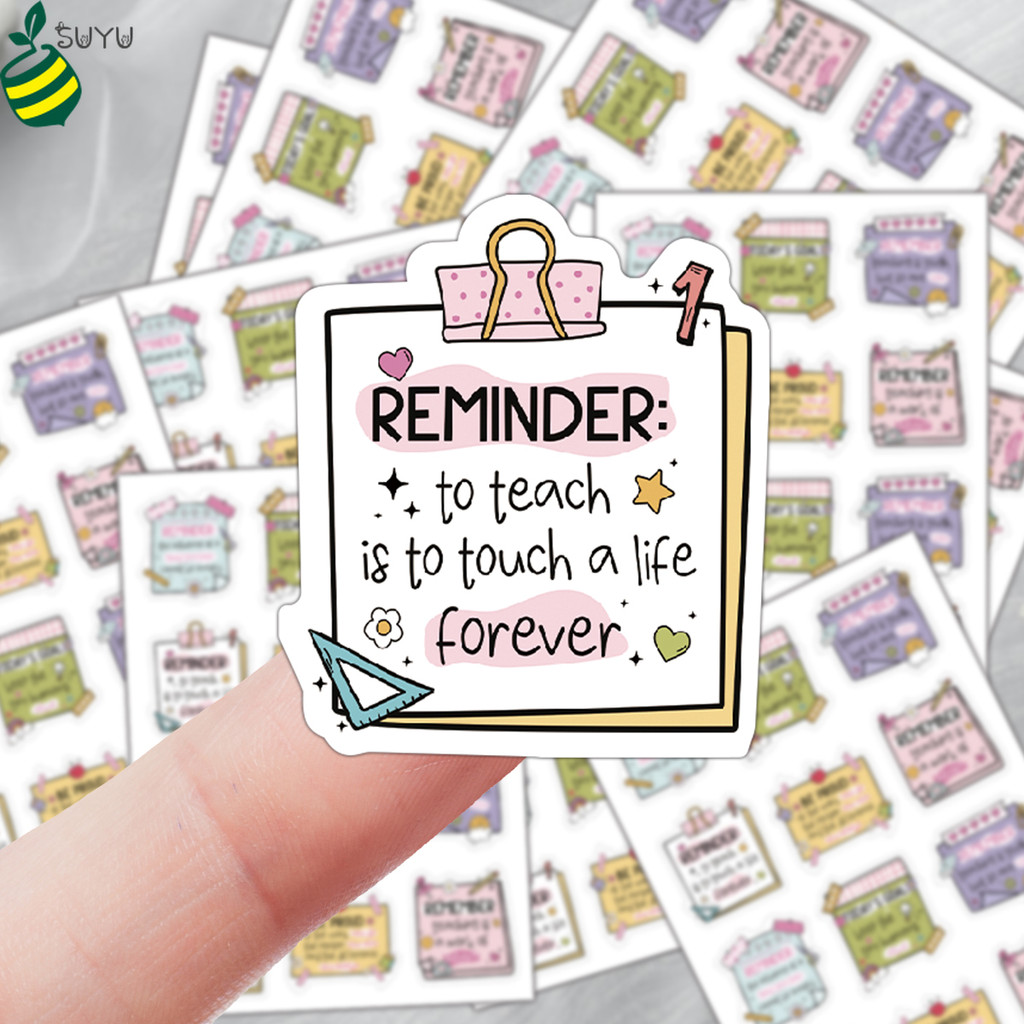 60pcs/5sheets Teacher Stickers - Creative Cartoon Designs with ...