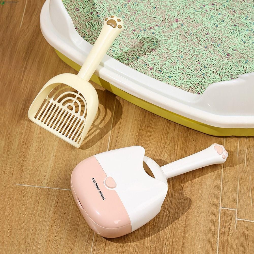 NEEDWAY Cat Litter Scooper, Wall Mounted Plastic Pet Sand Sifter ...