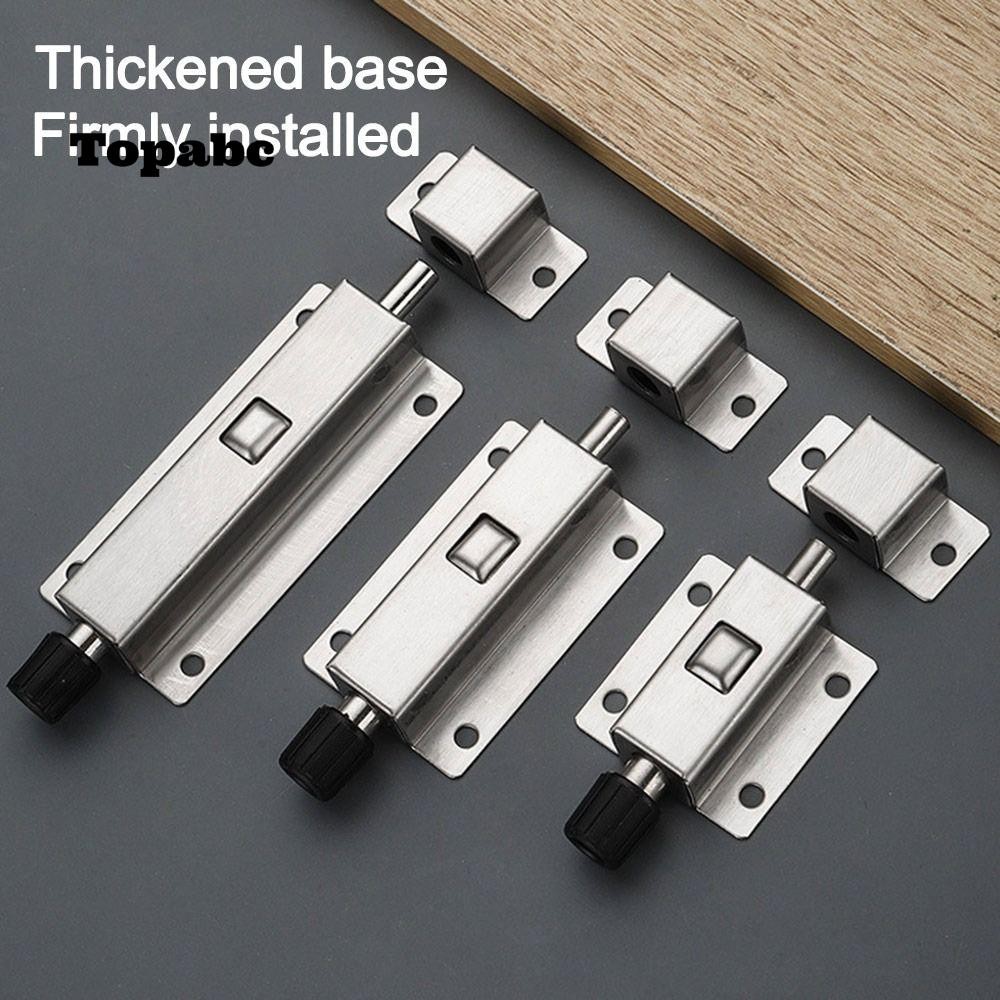 TOPABCS Door Latch, With Screws Stainless Steel Window Catch Lock ...