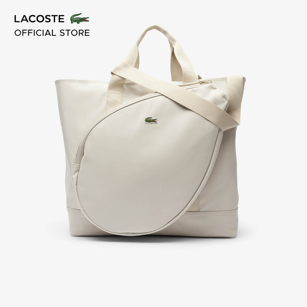 Lacoste Unisex Shopping Bag With Tennis Racket Pocket Tote Bag ...