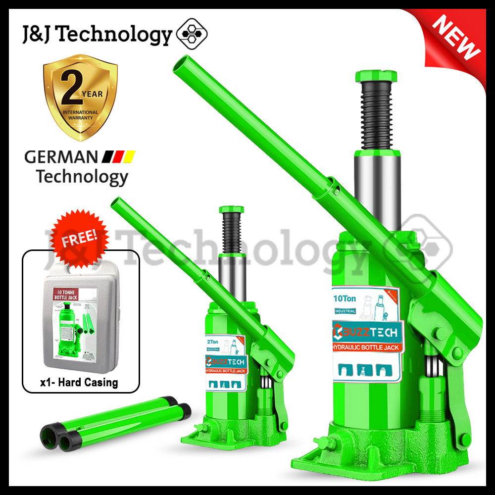 JNJ Technology 2 Ton - 10 Ton Portable Heavy Duty Hydraulic Bottle Jack ...