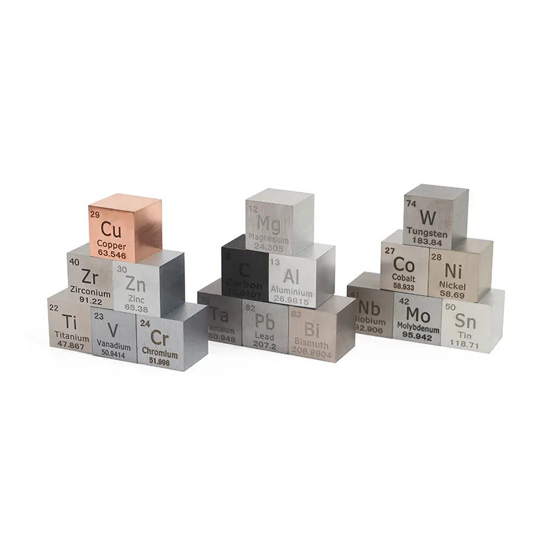 10mm Metal Cube up to 99.9% Pure Periodic Table Element Engraved ...