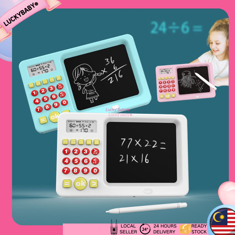 2 in 1 Handwriting Board for Kid Oral Calculator Math Game Learning ...