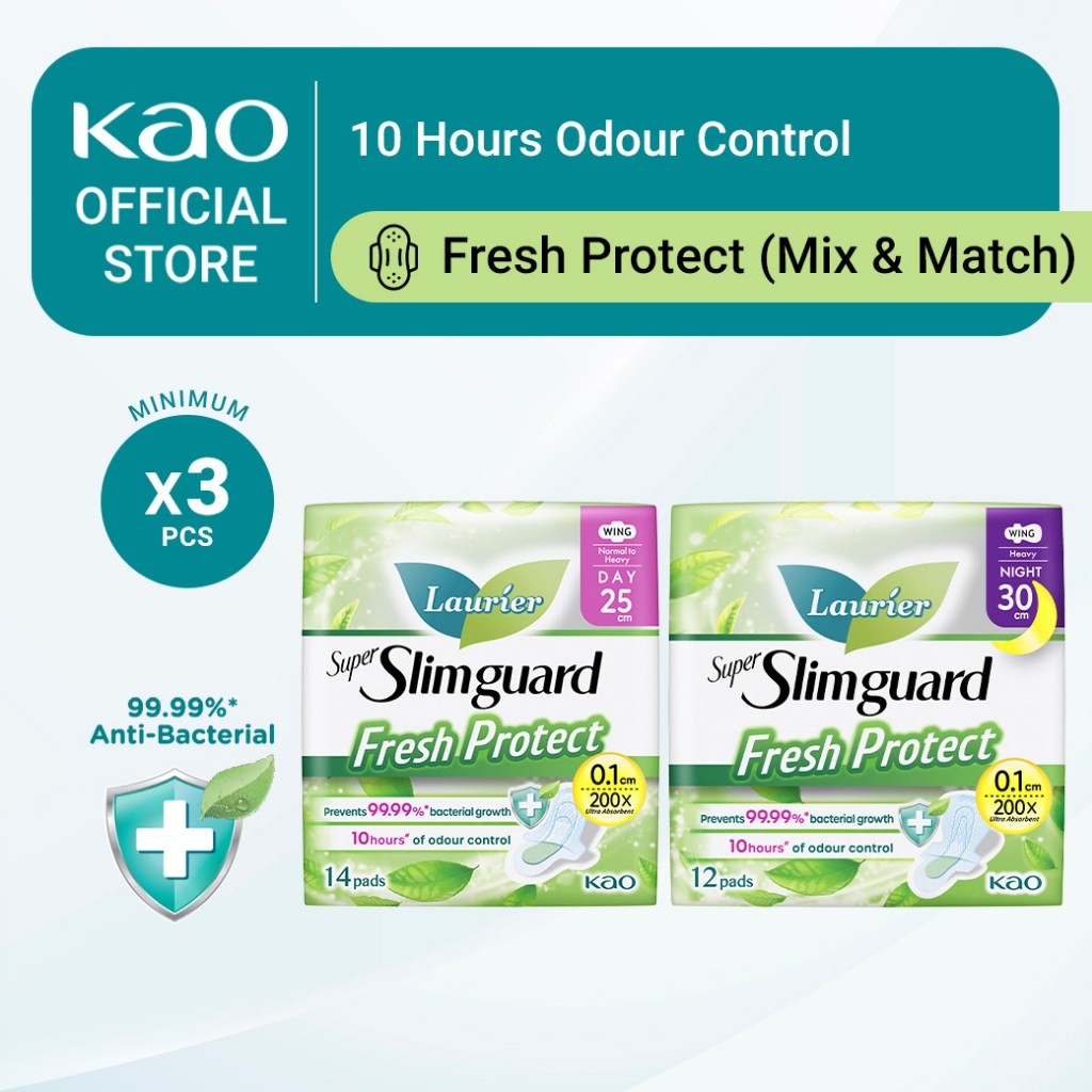Laurier Fresh Protect (Mix & Match 3 Packs) | Shopee Singapore