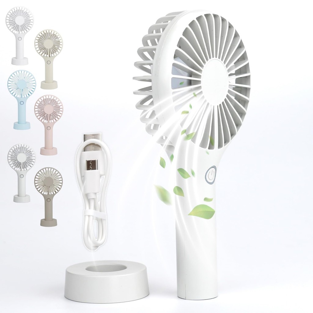 Portable Fan Handheld Fan Mini Fan USB Rechargeable Small Table Fan ...