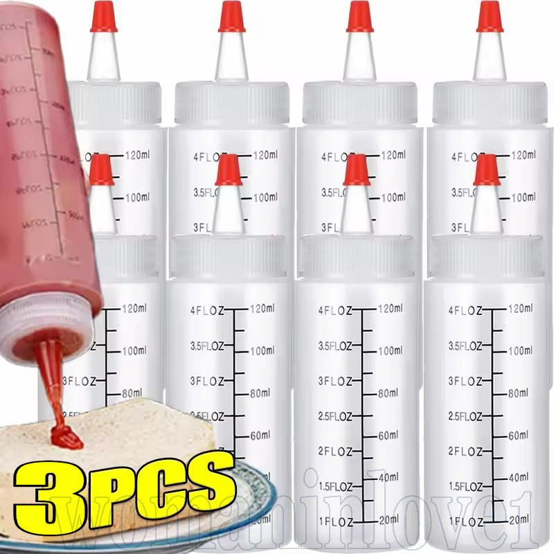 120-450ml Needle-nosed Scale Squeeze Bottle - Empty Condiment Bottles ...