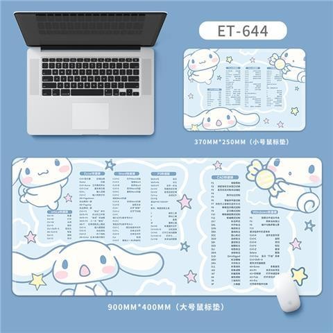 Cute Cartoon Extra Large Mat cad Shortcut Key Guide Computer Keyboard ...