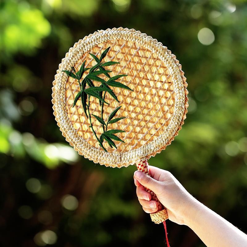 Traditional Chinese Style Fan Summer Handmade Palm Fan Handheld ...