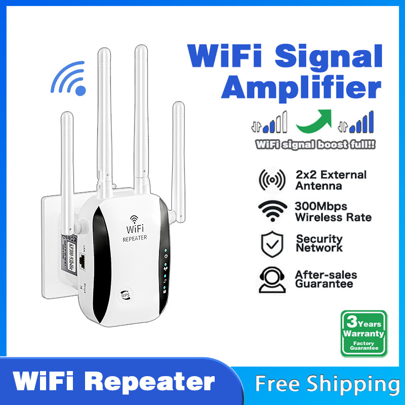 WiFi Repeater Wireless Mini WiFi Amplifier Through Wall 300M Wifi ...