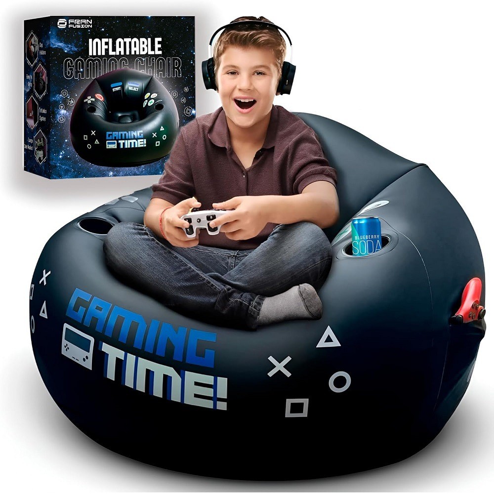 With Cup Holder and Side Bag Game Chair Gamer Inflatable Furniture ...