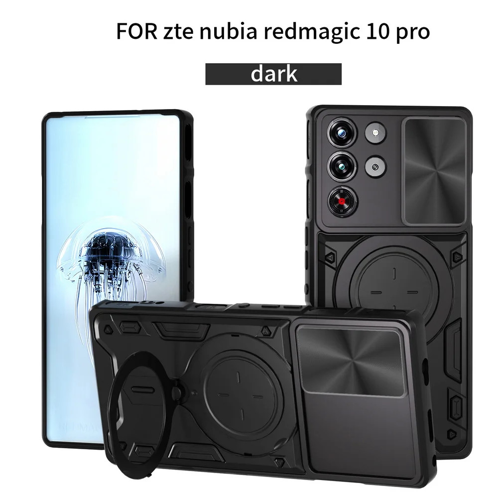 Metal Ring Camera Protect Case for ZTE Nubia Red Magic 10 Pro+ Red ...