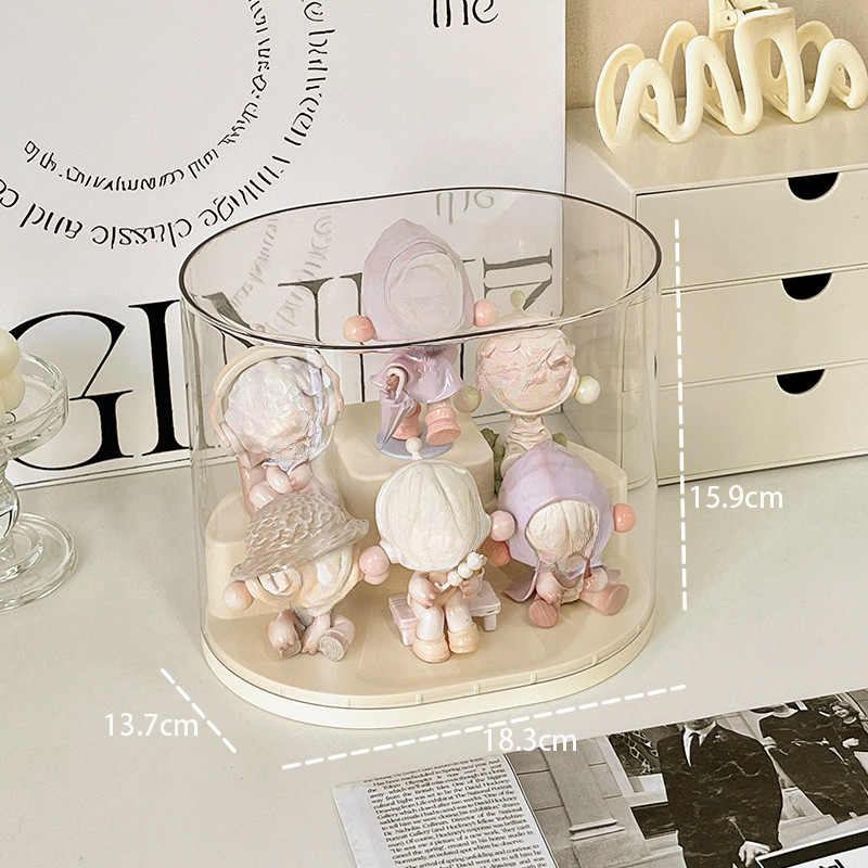 Transparent Acrylic Trapezoidal Model Rack Figurine Doll Model Box Can ...