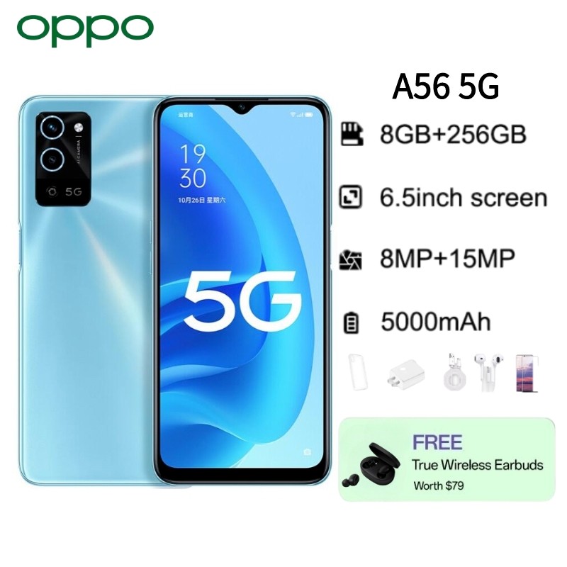 OPPO A56 5G Smartphone Original 8+256GB Android Cellphone 6.5" IPS LCD ...