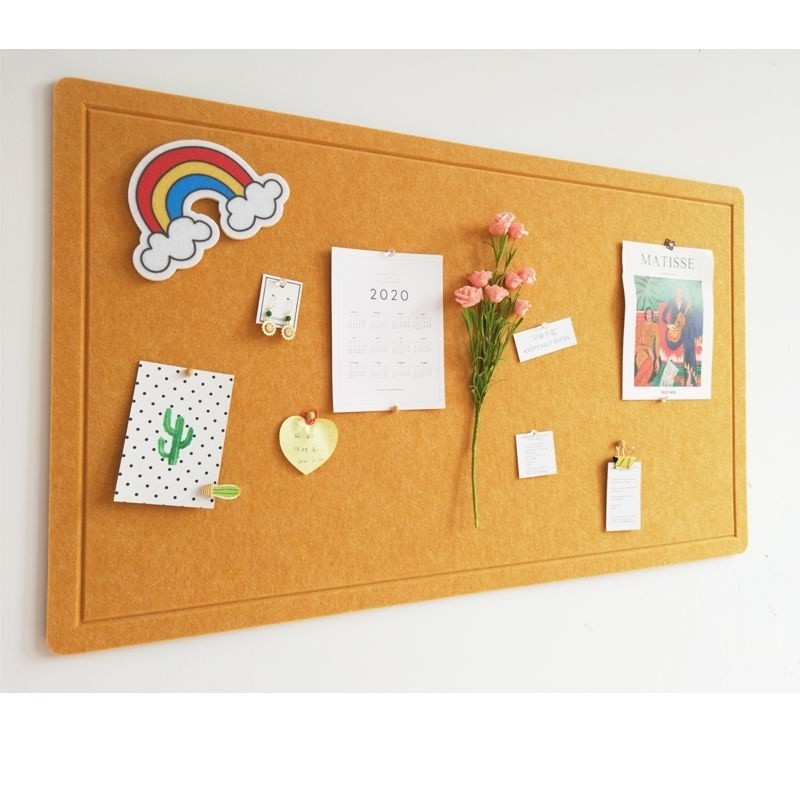 [8mm Thick Felt Board]Self-adhesive Cork Board Wall Stickers Photo Wall ...