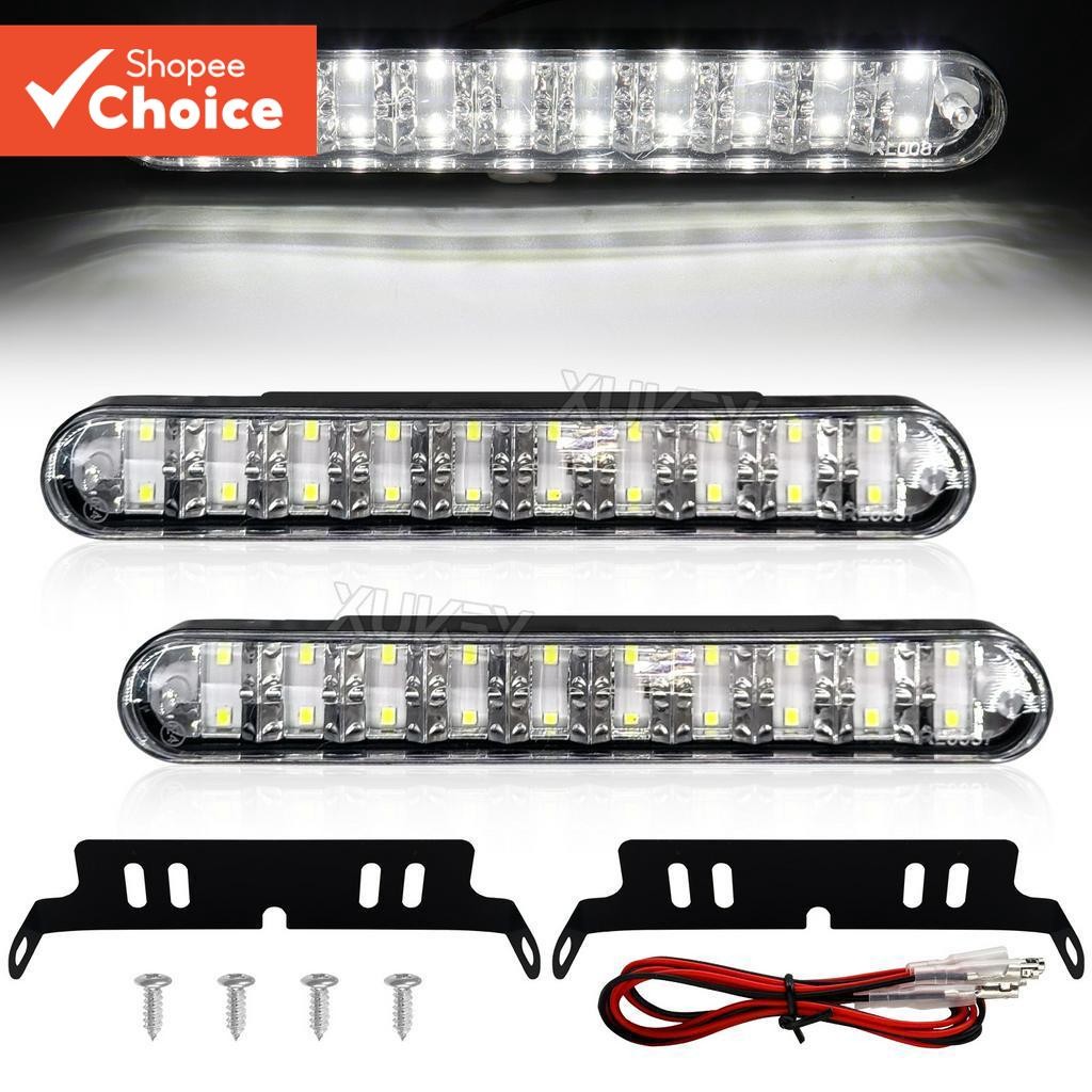 2PCS Universal 20 LED Car Daytime Running Light Fog Lamp Car Driving Light Bar 12V DRL Strip ...