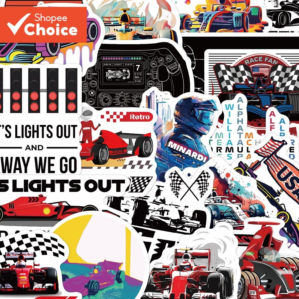 50pcs F1 Formula One Sticker Dazzling Racing Stickers High-value ...
