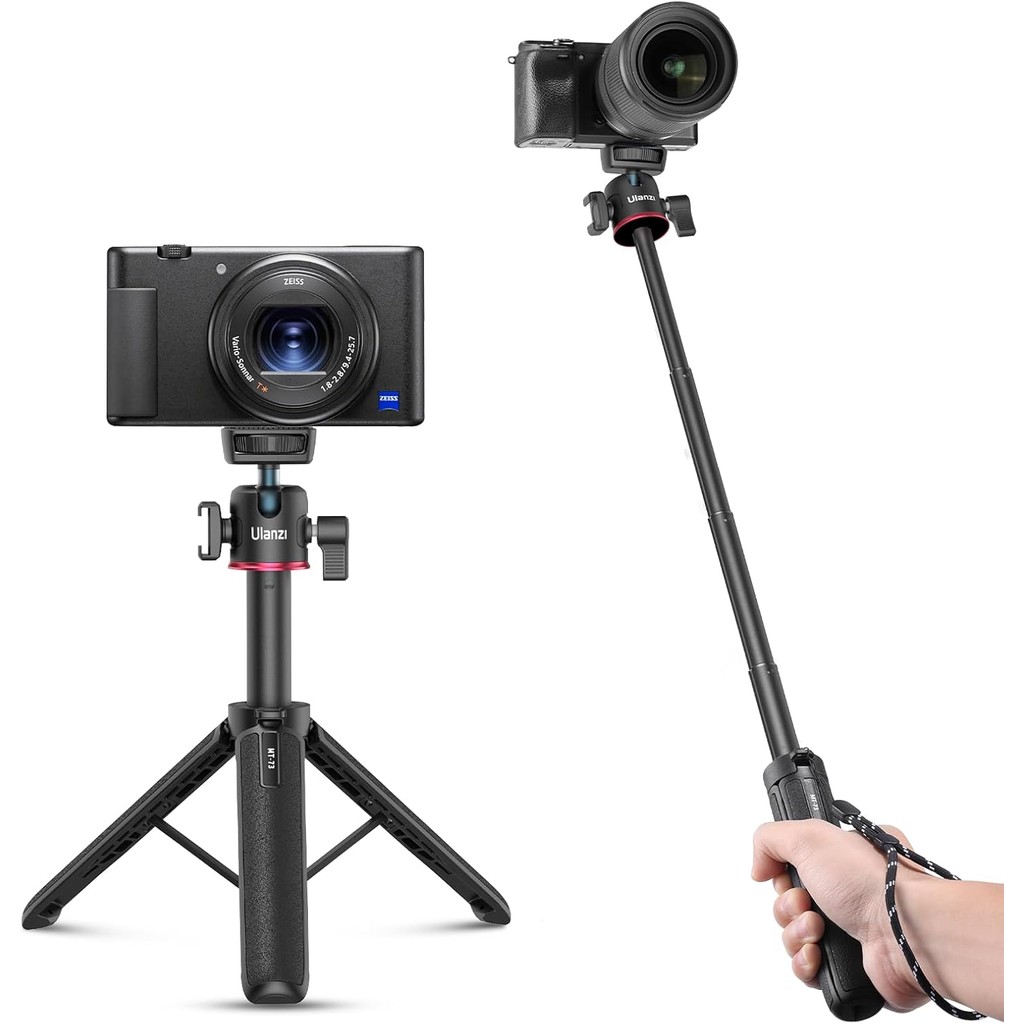 ULANZI MT-73 Extension Pole Tripod, Mini Selfie Stick Tripod Stand ...