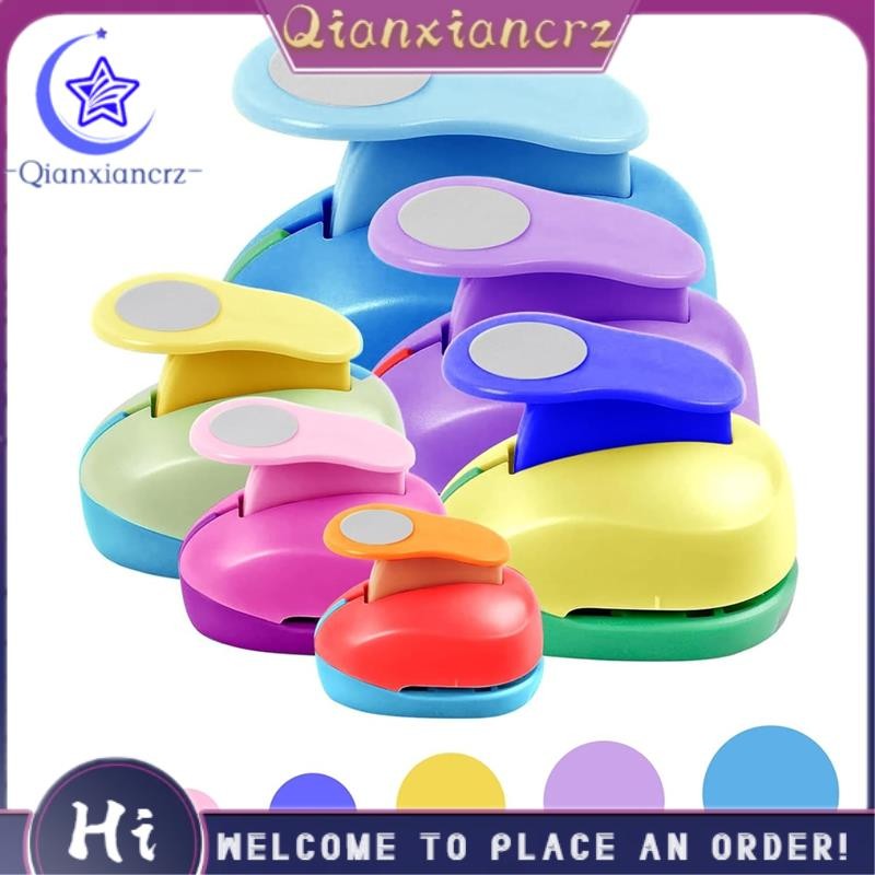 Paper Crafts Circle Punches - 6 Sizes of Circle Cutters, Including 3 ...