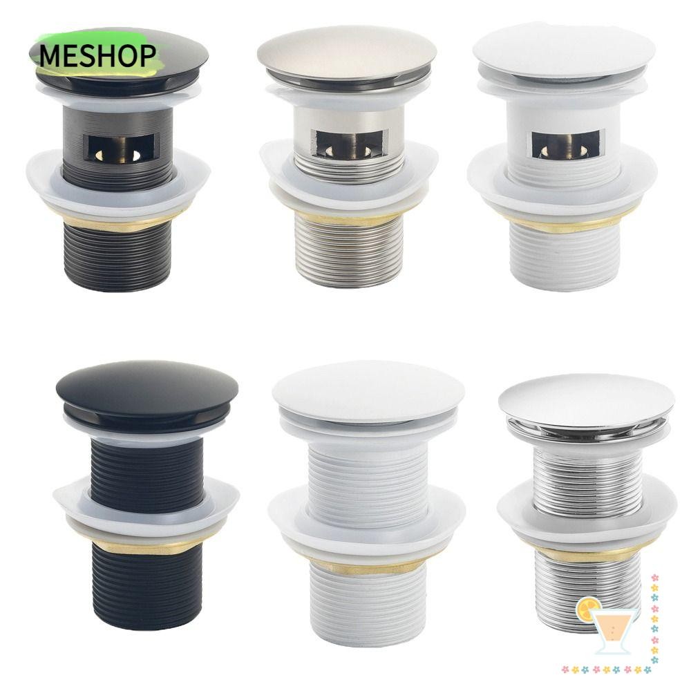 MESHOP Sink Drain Waste Stopper, Waste Button Push Pop Up Basin Waste ...