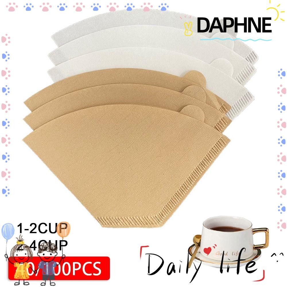 DAPHNE 40/100Pcs Hand-brewed Coffee, V-Shape U-Shape Wood Pulp Coffee ...