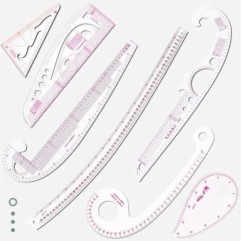 Multifunctional Clothing Pattern Making Ruler Set, Grading Ruler ...