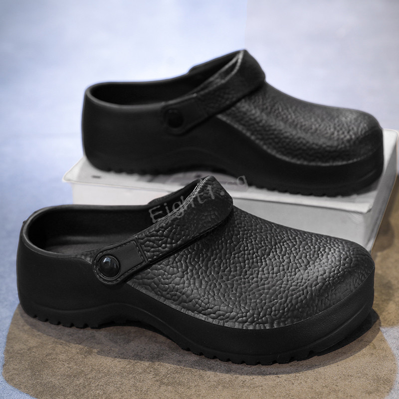 Anti-slip Work Shoes Lightweight Men's Chef Shoes Waterproof Oil-proof ...