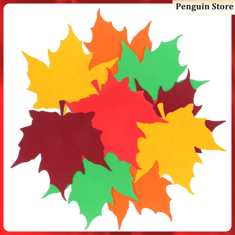 50 Pcs Maple Leaf Message Card Fall Bulletin Board Decor Cut Outs Paper ...