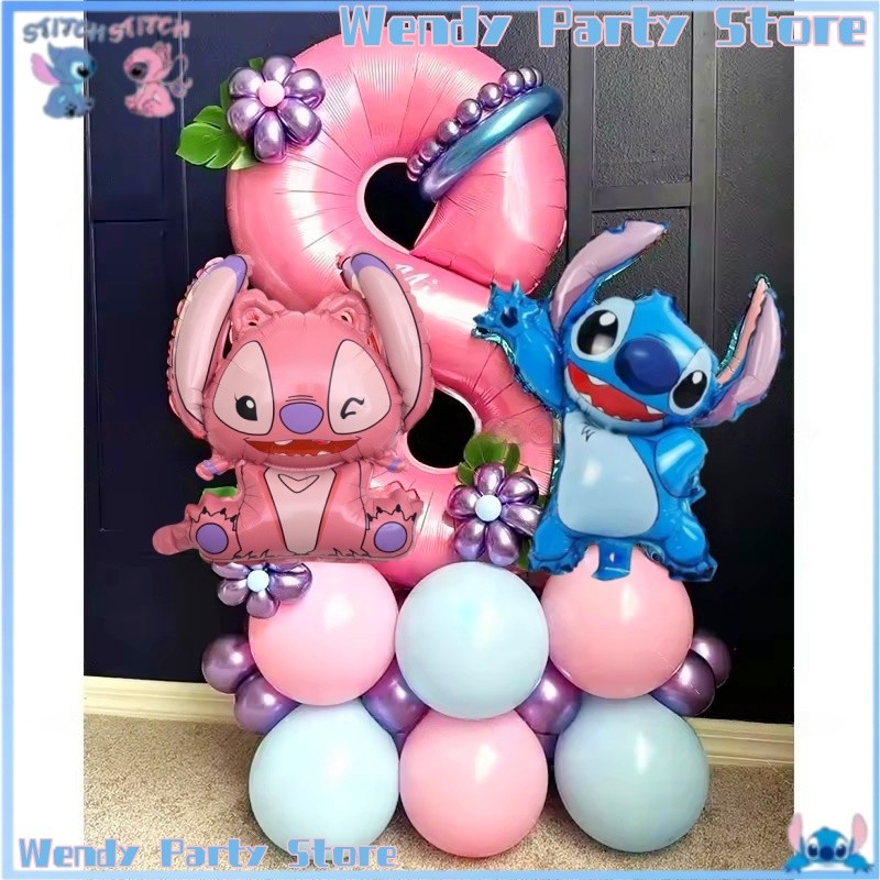 Disney Lilo&Stitch Theme Balloon Column Set for Kids Birthday Party ...